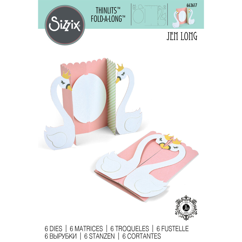 Thinlits Die by Jen Long Card, Swan Fold-a-Long (663617) - Craftlines B.V.
