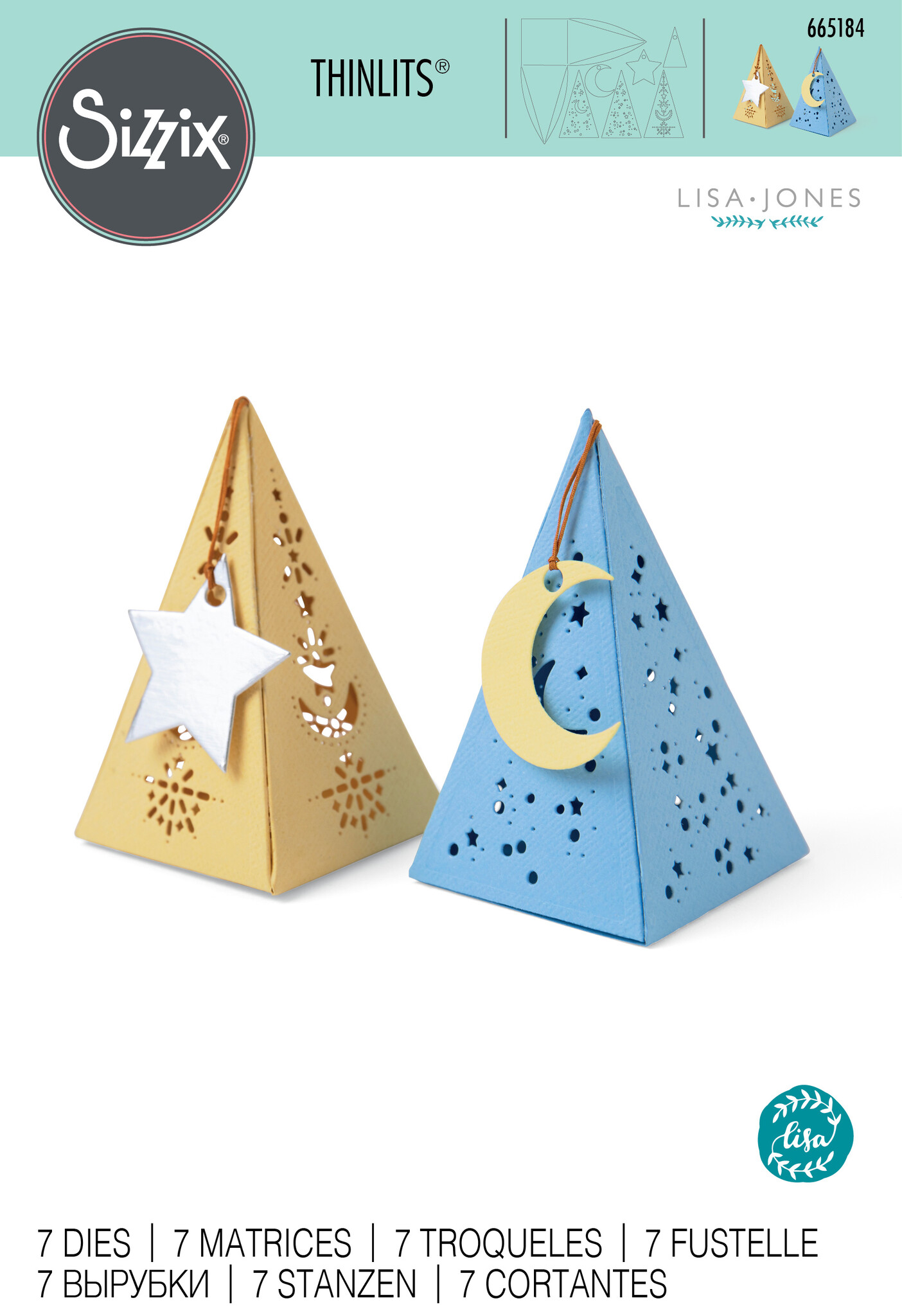 Thinlits Die by Lisa Jones Celestial Favor Box (7pcs) (665184) - Craftlines B.V.