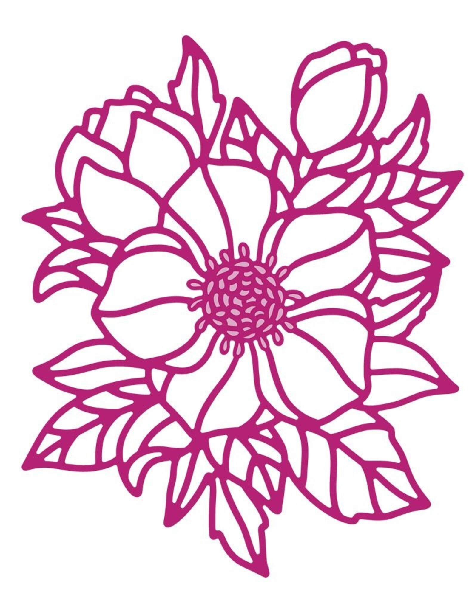 Large Scale Outline Floral Hellebores Elements Dies (GEM-MD-ELE-HELLE ...