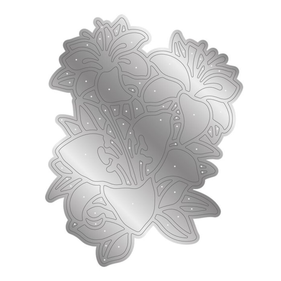 Large Scale Outline Floral Lilies Elements Dies (GEM-MD-ELE-LILI ...