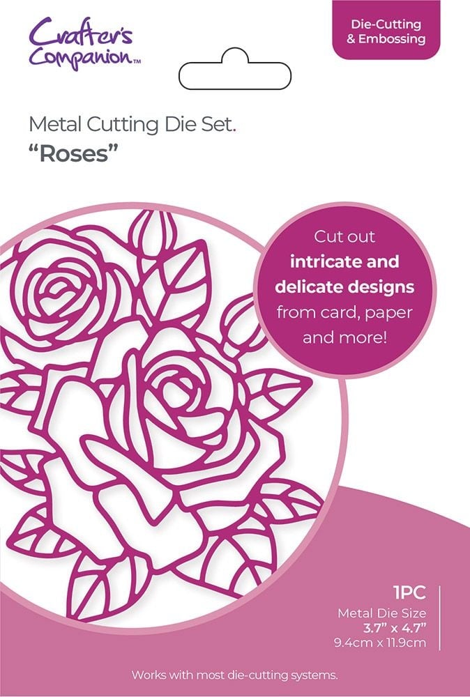 Large Scale Outline Floral Roses Elements Dies (GEM-MD-ELE-ROSE ...