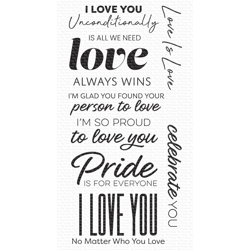 Pride Is for Everyone Clear Stamps (CS-799) - Craftlines B.V.