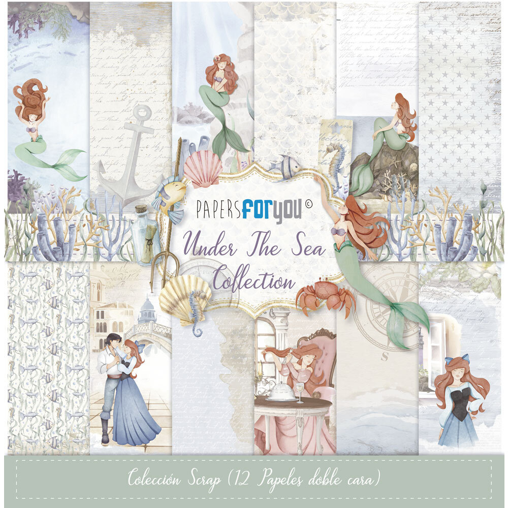 Under The Sea Scrap Paper Pack (12pcs) (PFY-12083) - Craftlines B.V.
