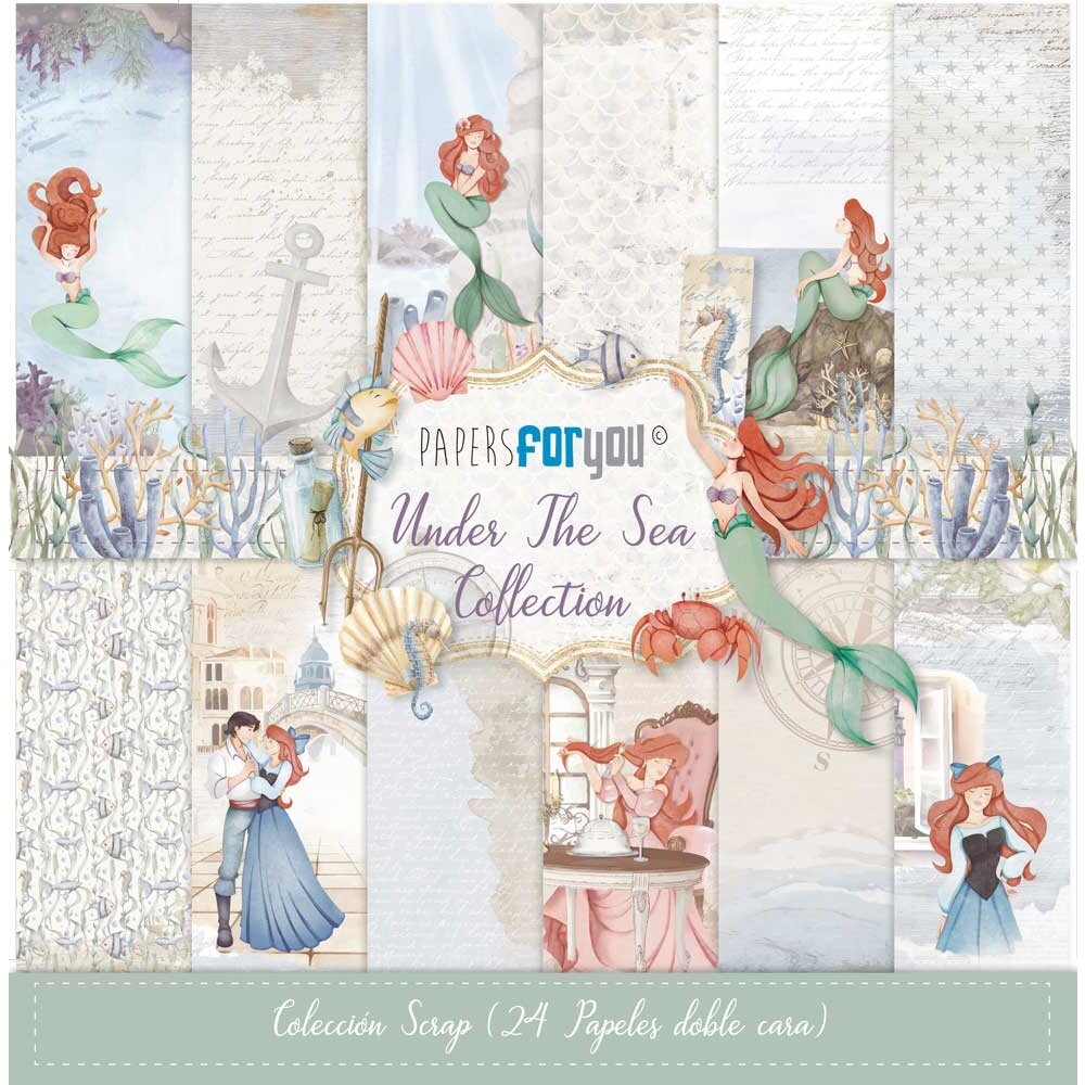 Under The Sea Midi Scrap Paper Pack (24pcs) (PFY-12098) - Craftlines B.V.