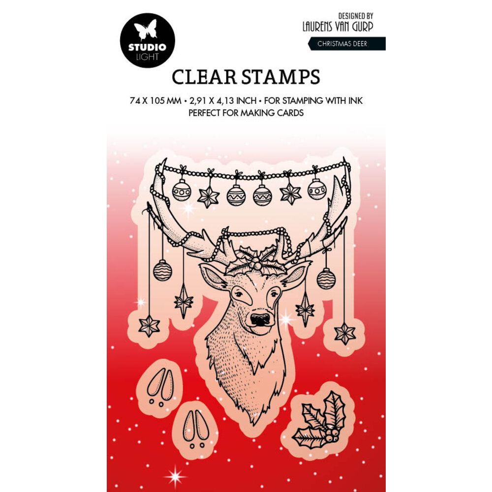 Christmas Deer Clear Stamps (BL-ES-STAMP487) - Craftlines B.V.