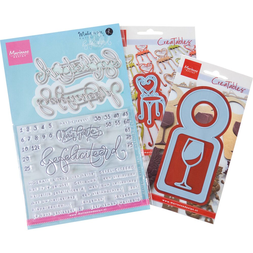 Creatables/Maker Is Me Product Assorti Gefeliciteerd (PA4178) - Craftlines B.V.