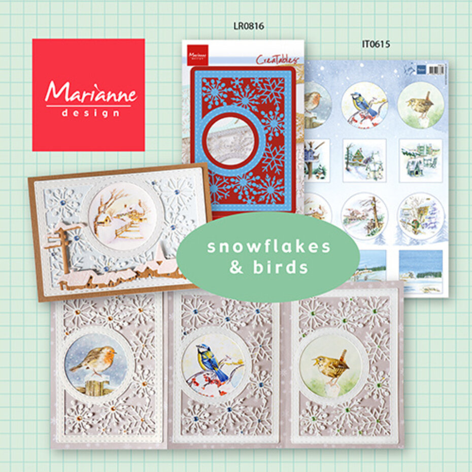 Creatables Rectangle Snowflakes (LR0816) - Craftlines B.V.