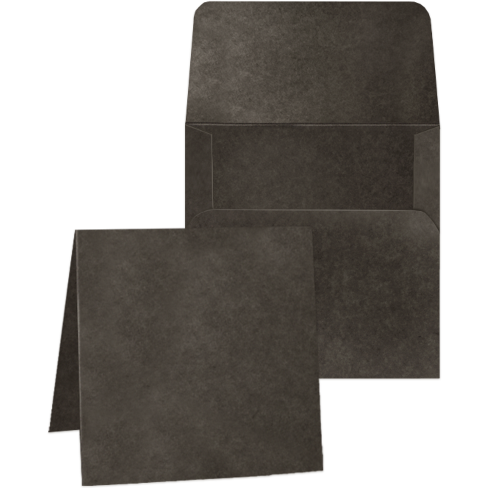 Graphic 45 Square Cards 5 1 4x5 1 4 Inch With Envelopes Black