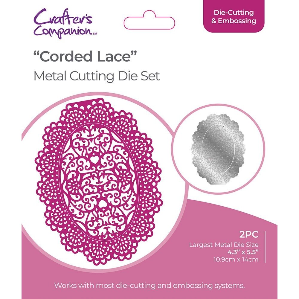 Delicate Lace Corded Lace Create-a-Card Dies (GEM-MD-CAD-COLA ...