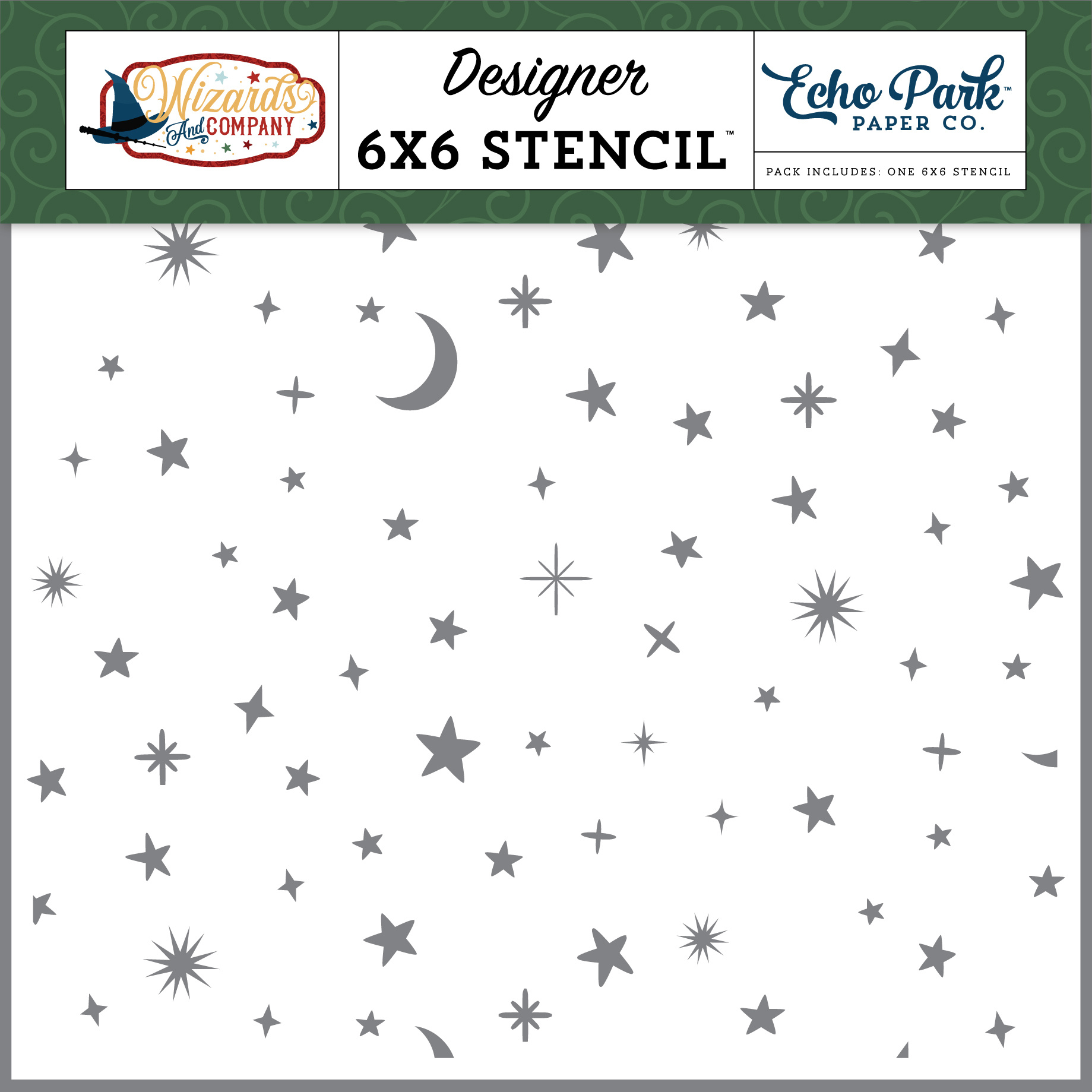 Magical Night Sky Stencil (WAC322036) - Craftlines B.V.