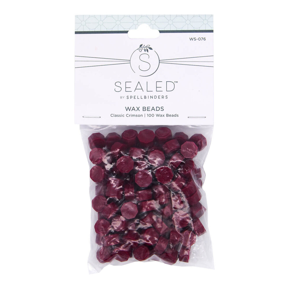 Classic Crimson Wax Beads (100pcs) (WS-076) - Craftlines B.V.