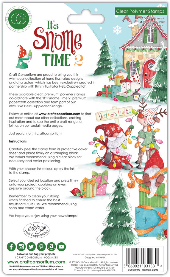 It's Snome Time 2 Clear Stamps Northern Lights (CCSTMP090) - Craftlines ...