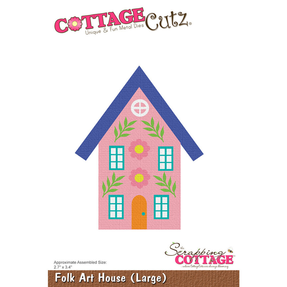 Scrapping Cottage Folk Art House (Large) (CC-1200) - Craftlines B.V.