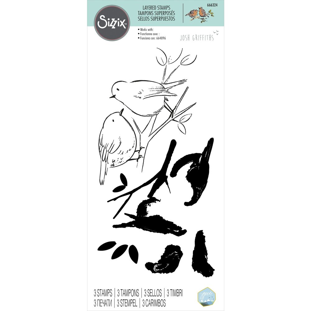 Layered Stamps by Josh Griffiths Garden Birds (3pcs) (666324 ...