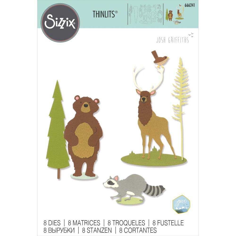Thinlits Die by Josh Griffiths Forest Animals #2 (8pcs) (666241 ...