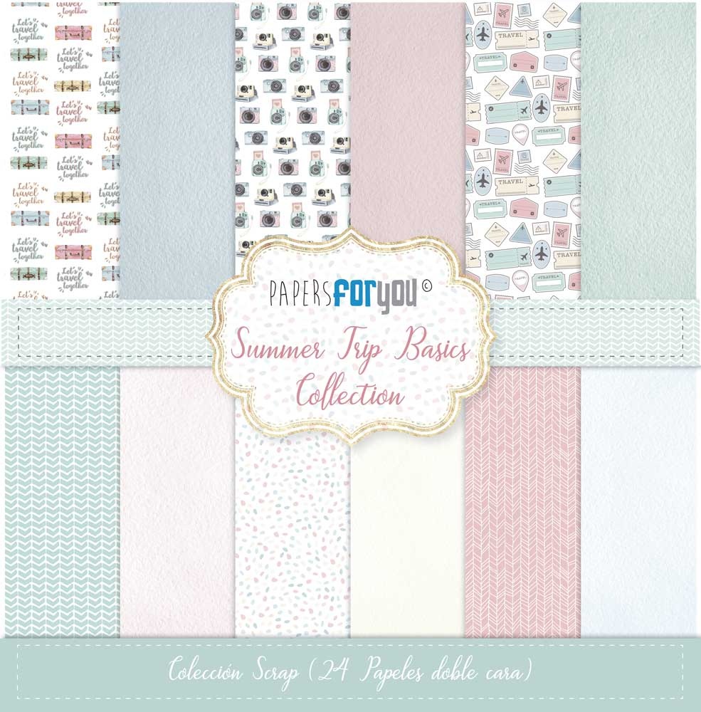 Summer Trip Basics Midi Paper Pack (24pcs) (PFY-12309) - Craftlines B.V.