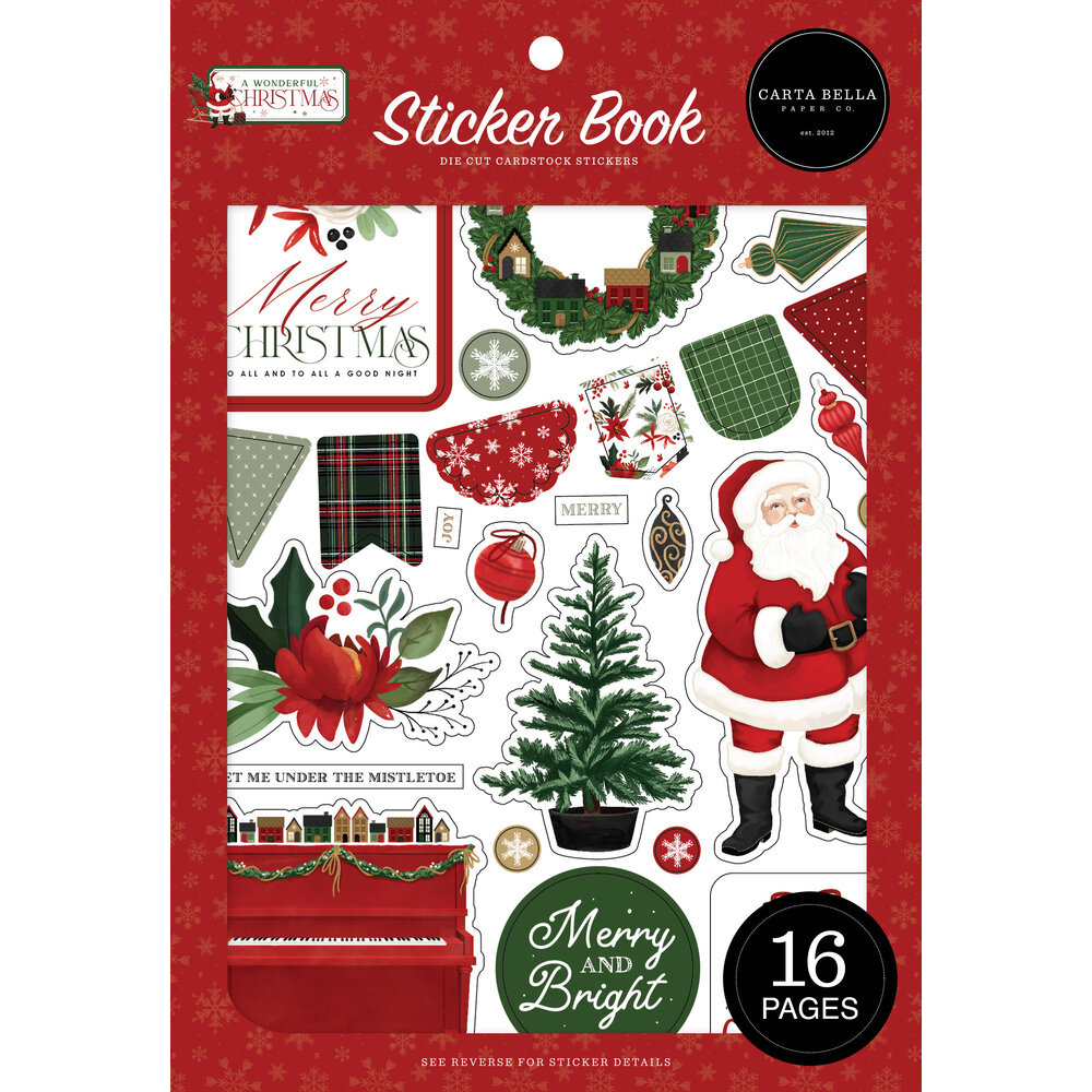 A Wonderful Christmas Sticker Book (CBAWC328029) - Craftlines B.V.