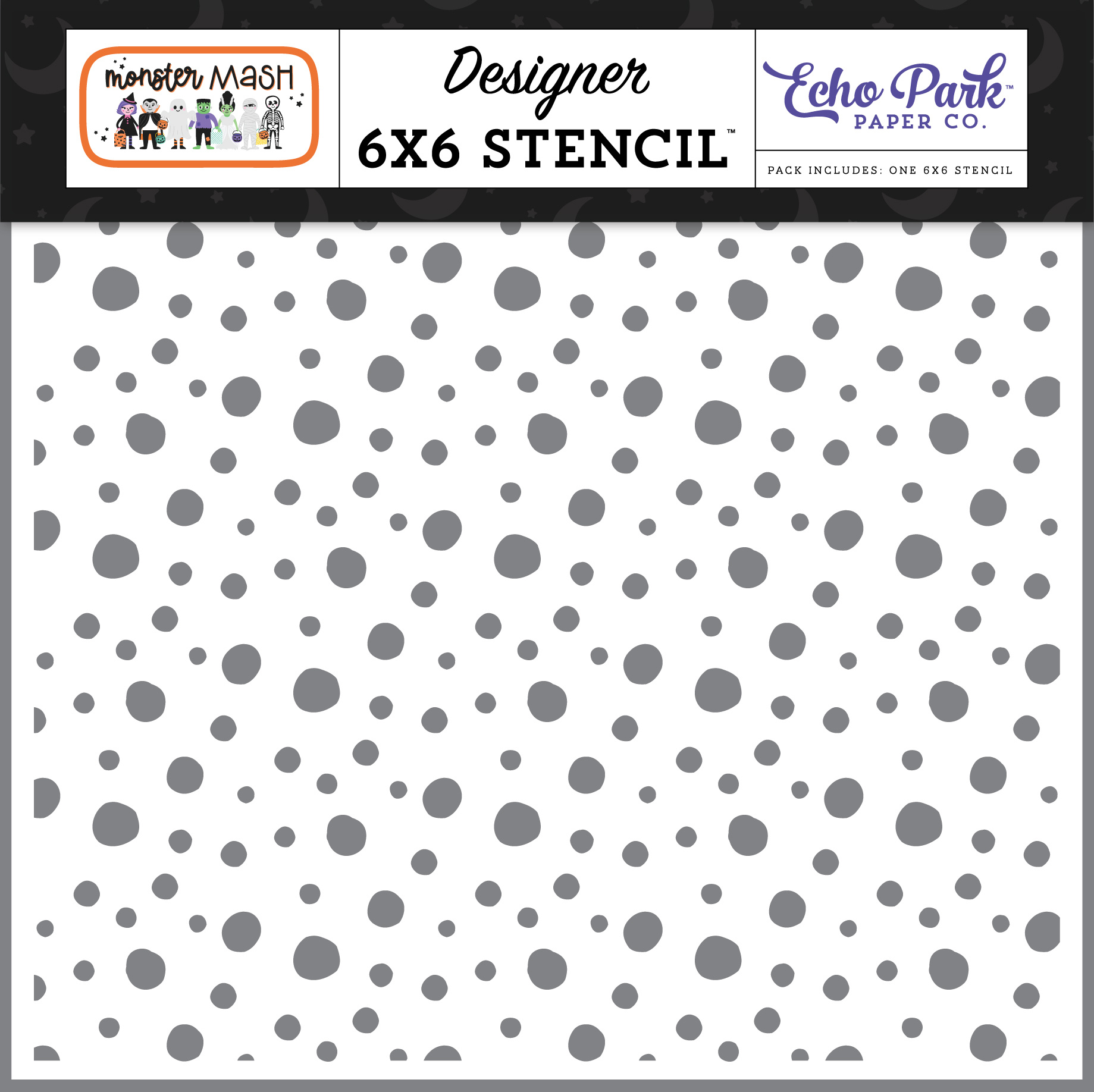 Double Double Bubble Stencil (MM323033) - Craftlines B.V.