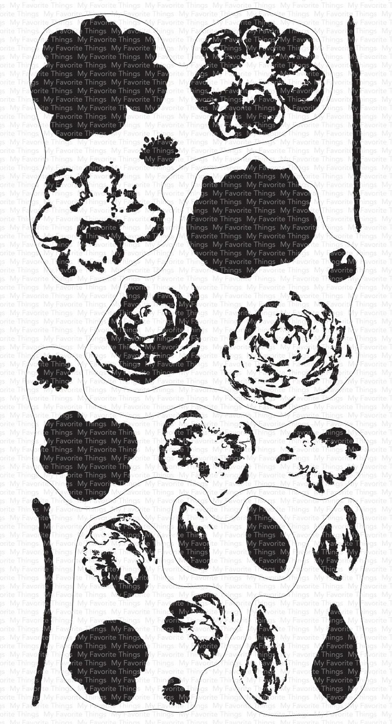 Watercolor Flowers Clear Stamps (CS-812) - Craftlines B.V.