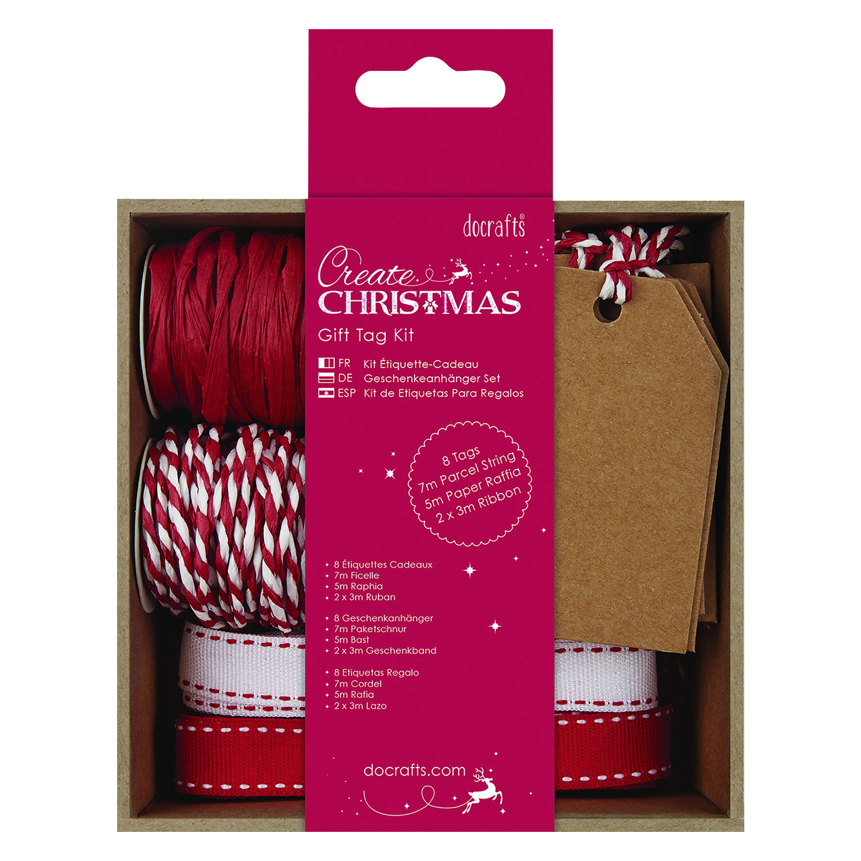 Gift Tag Kit Red (PMA 157936) - Craftlines B.V.