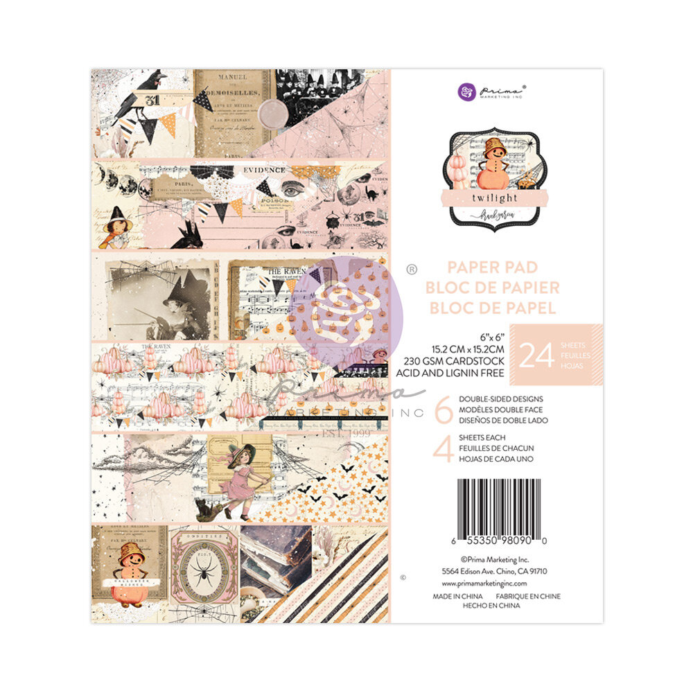 Twilight 6x6 Inch Paper Pad (980900) - Craftlines B.V.