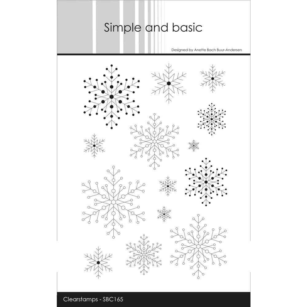 Snowflake Background Clear Stamps (SBC165) - Craftlines B.V.