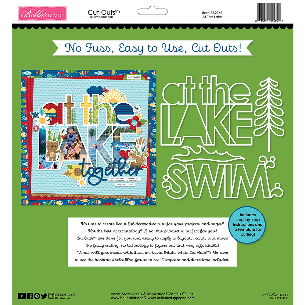 Lake Life At The Lake Cut Outs (BB2767) - Craftlines B.V.