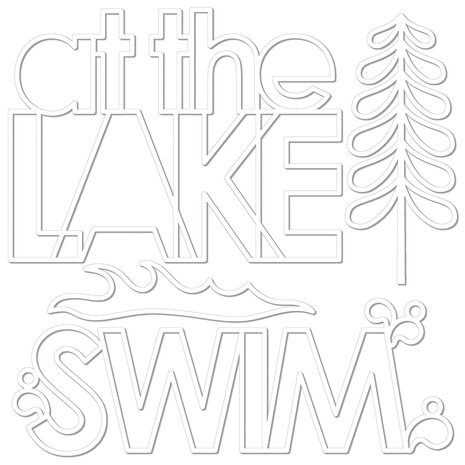 Lake Life At The Lake Cut Outs (BB2767) - Craftlines B.V.