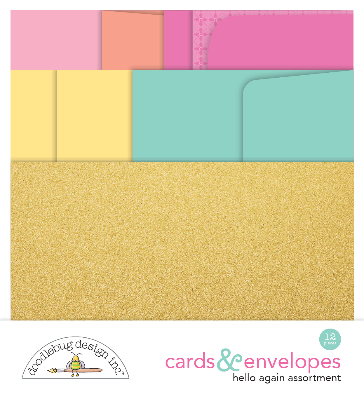 Hello Again Assortment Cards & Envelopes (8190) - Craftlines B.V.