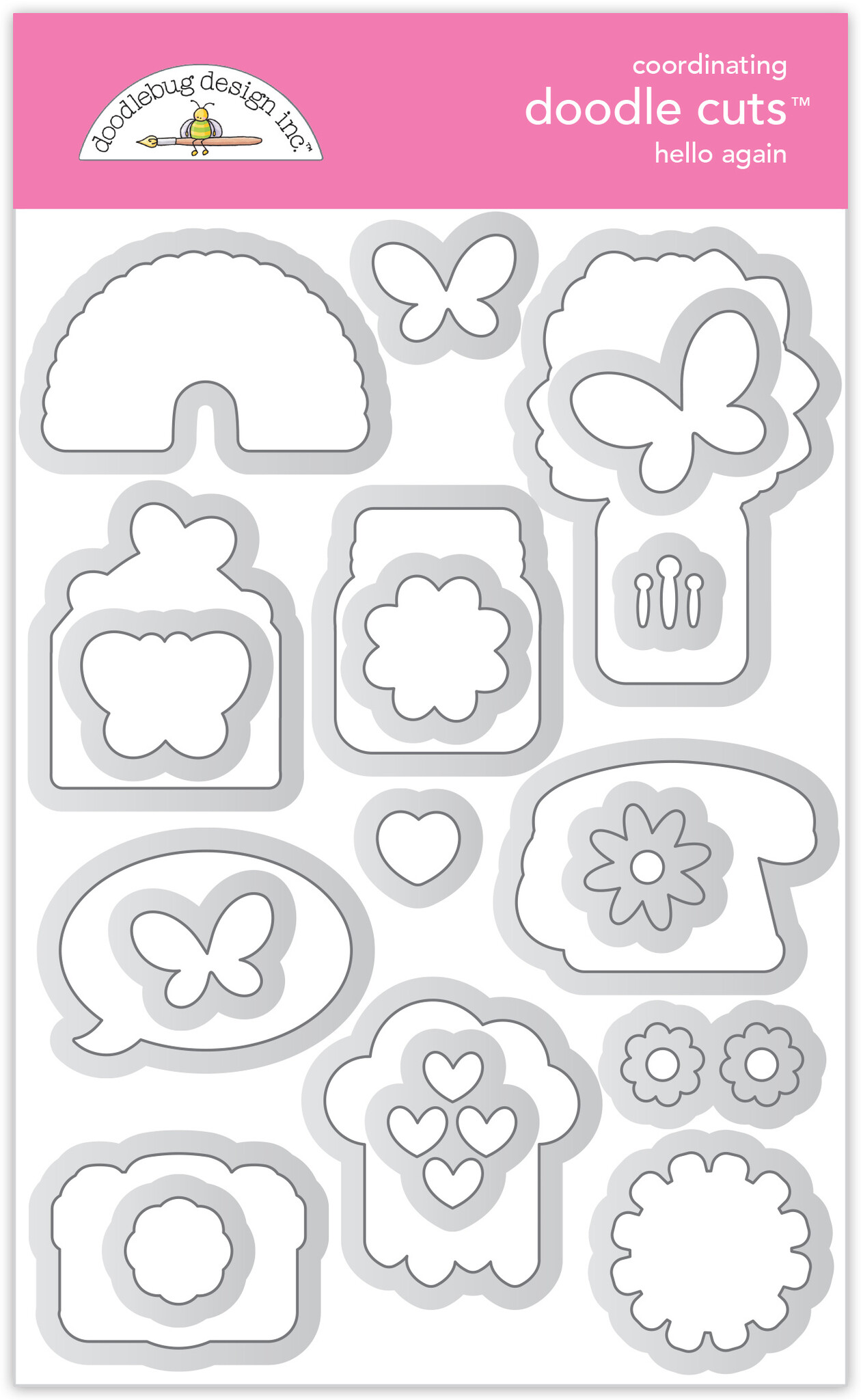 Hello Again Doodle Cuts (8184) - Craftlines B.V.