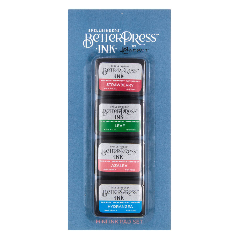 BetterPress Ink Flower Garden Mini Set (4pcs) (BPI-012) - Craftlines B.V.