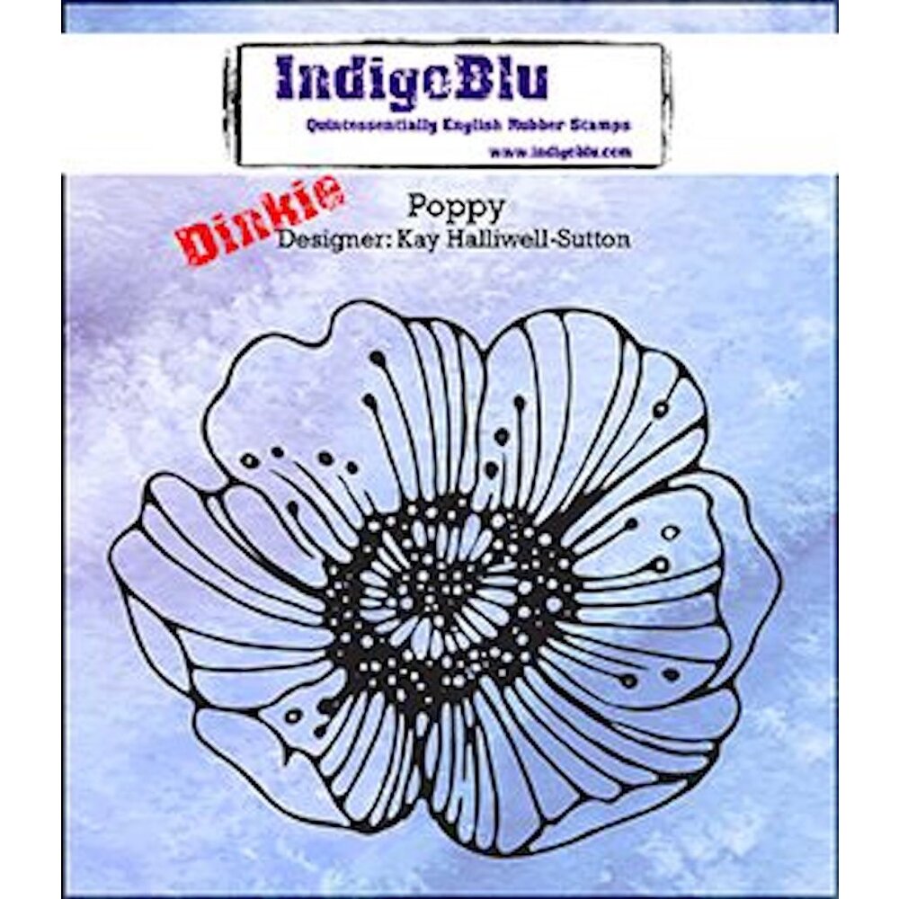 Poppy A7 Rubber Stamps (IND0176) - Craftlines B.V.