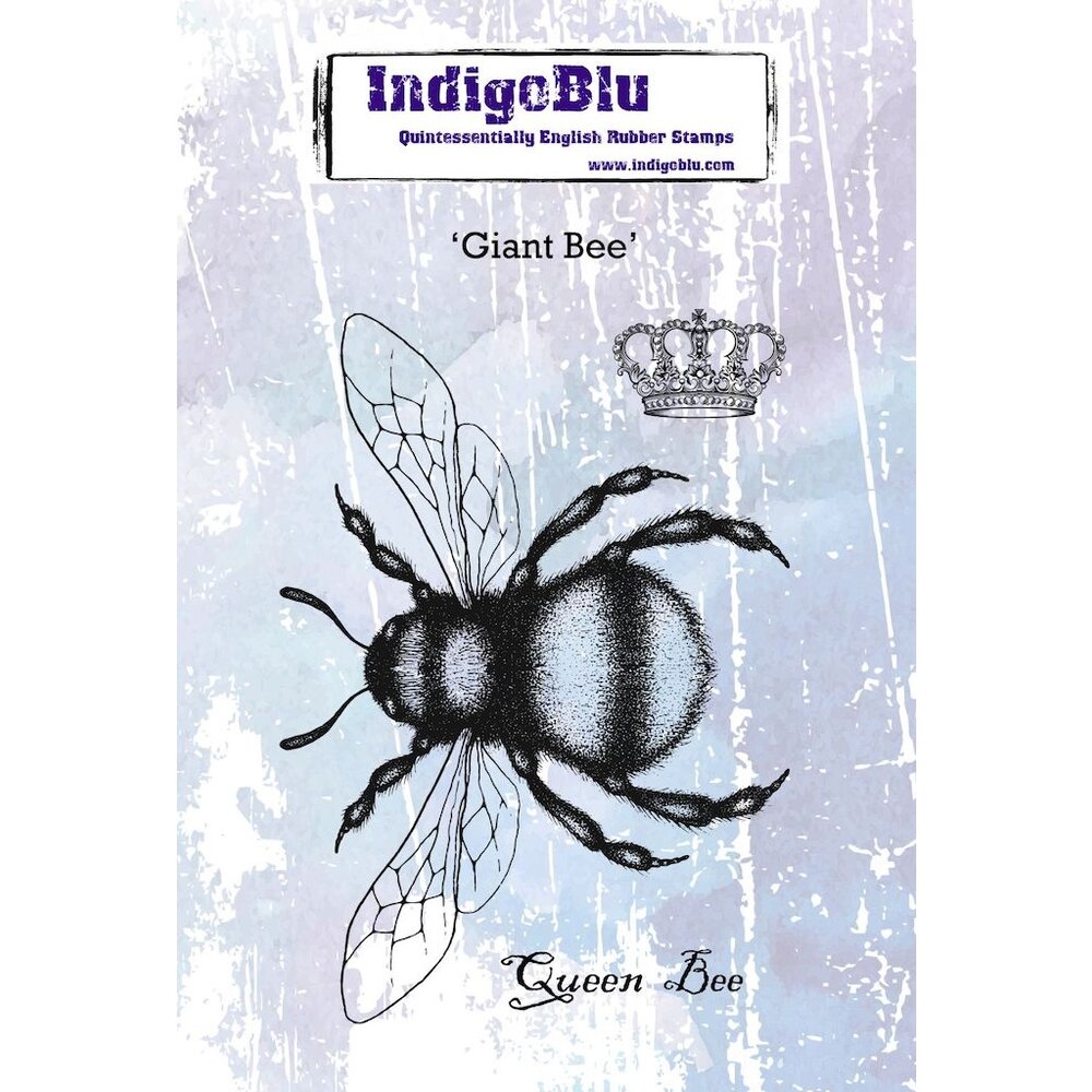 Giant Bee A6 Rubber Stamp (IND0528) - Craftlines B.V.