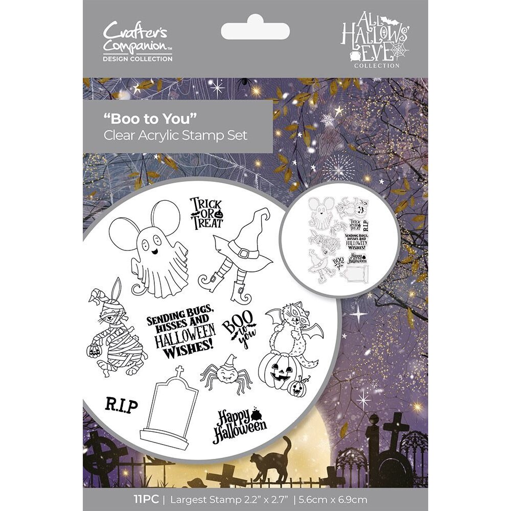 All Hallows Eve Clear Stamps Boo to You (DES-AHE-CA-ST-BTYO ...