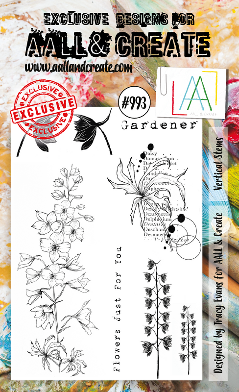Stamp Set A6 Vertical Stems (AALL-TP-993) - Craftlines B.V.