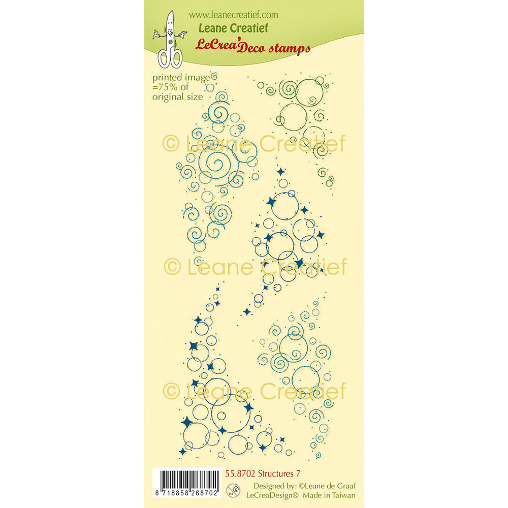 Lecreadesign Deco Clear Stamp Structures Nº 7. (55.8702) - Craftlines B.V.