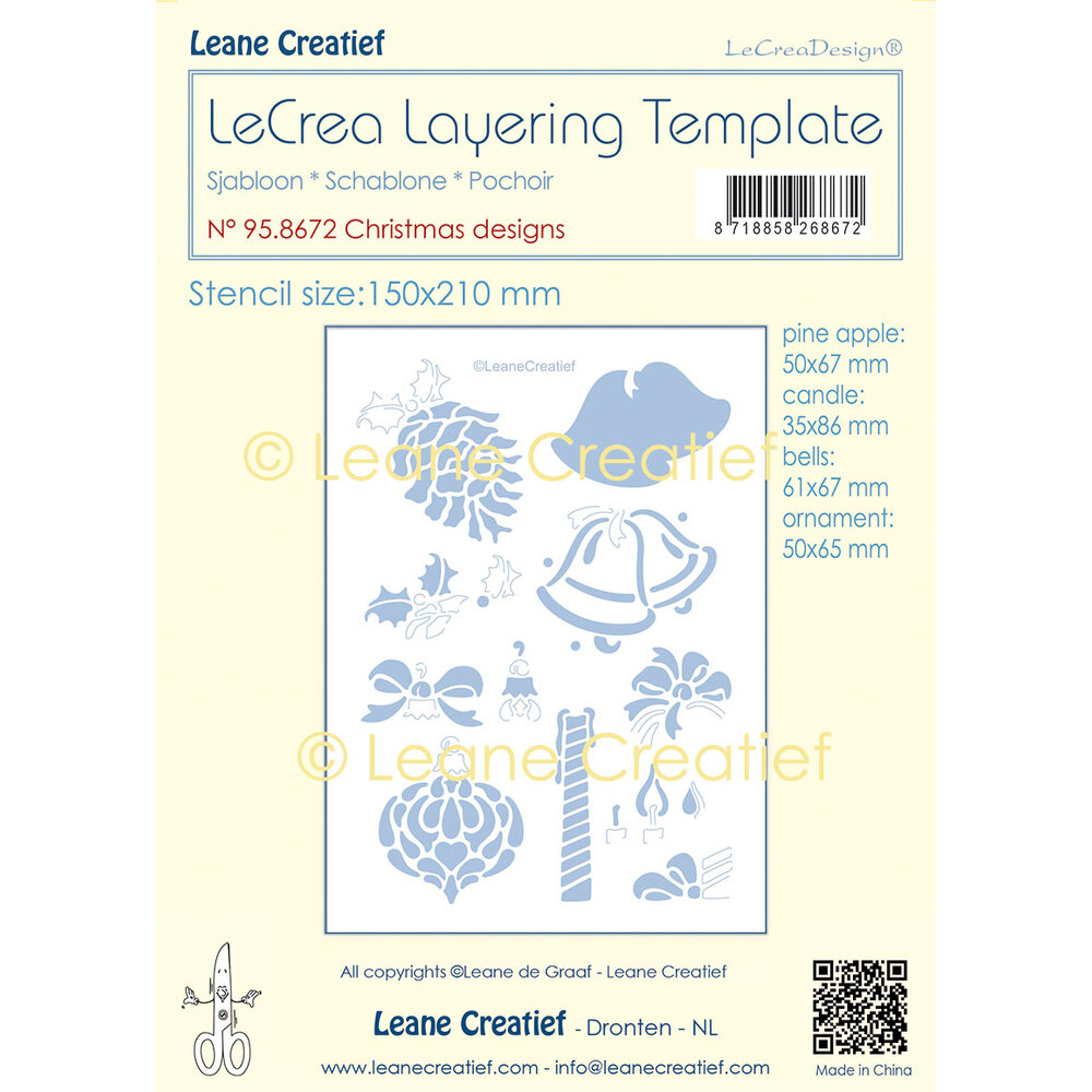 Lecreadesign Layering Template Christmas Designs (95.8672) - Craftlines ...