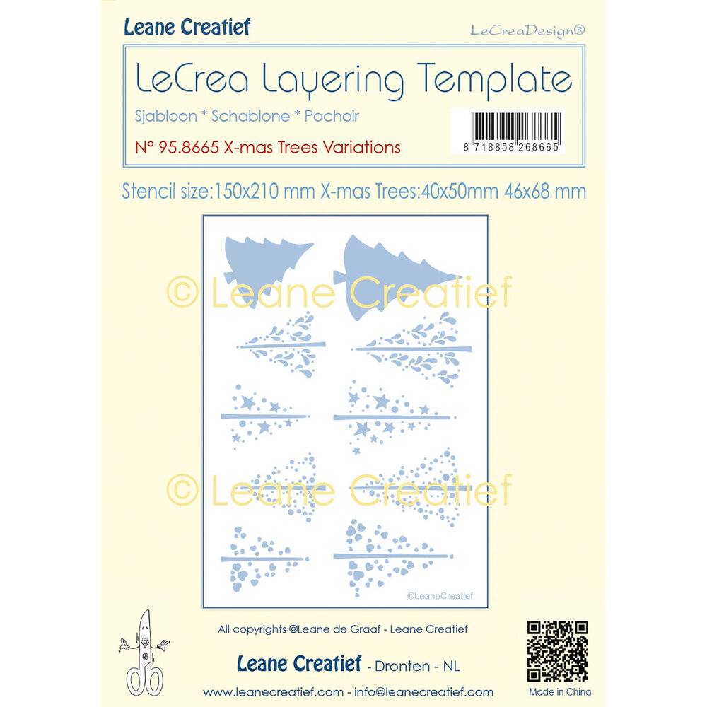 Lecreadesign Layering Template X-Mas Trees Variations (95.8665 ...