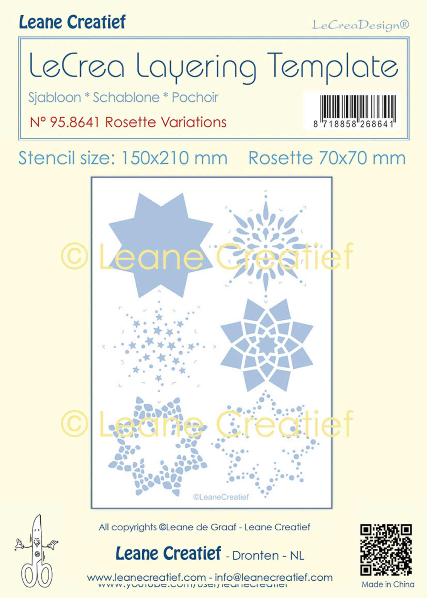 Lecreadesign Layering Template Rosette Variations (95.8641 ...