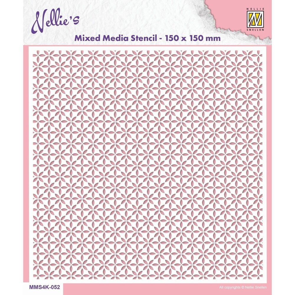 Mixed Media Stencil Stars (MMS4K-052) - Craftlines B.V.