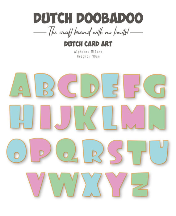 Dutch Card Art A5 Alphabet Milano (470.784.257) - Craftlines B.V.