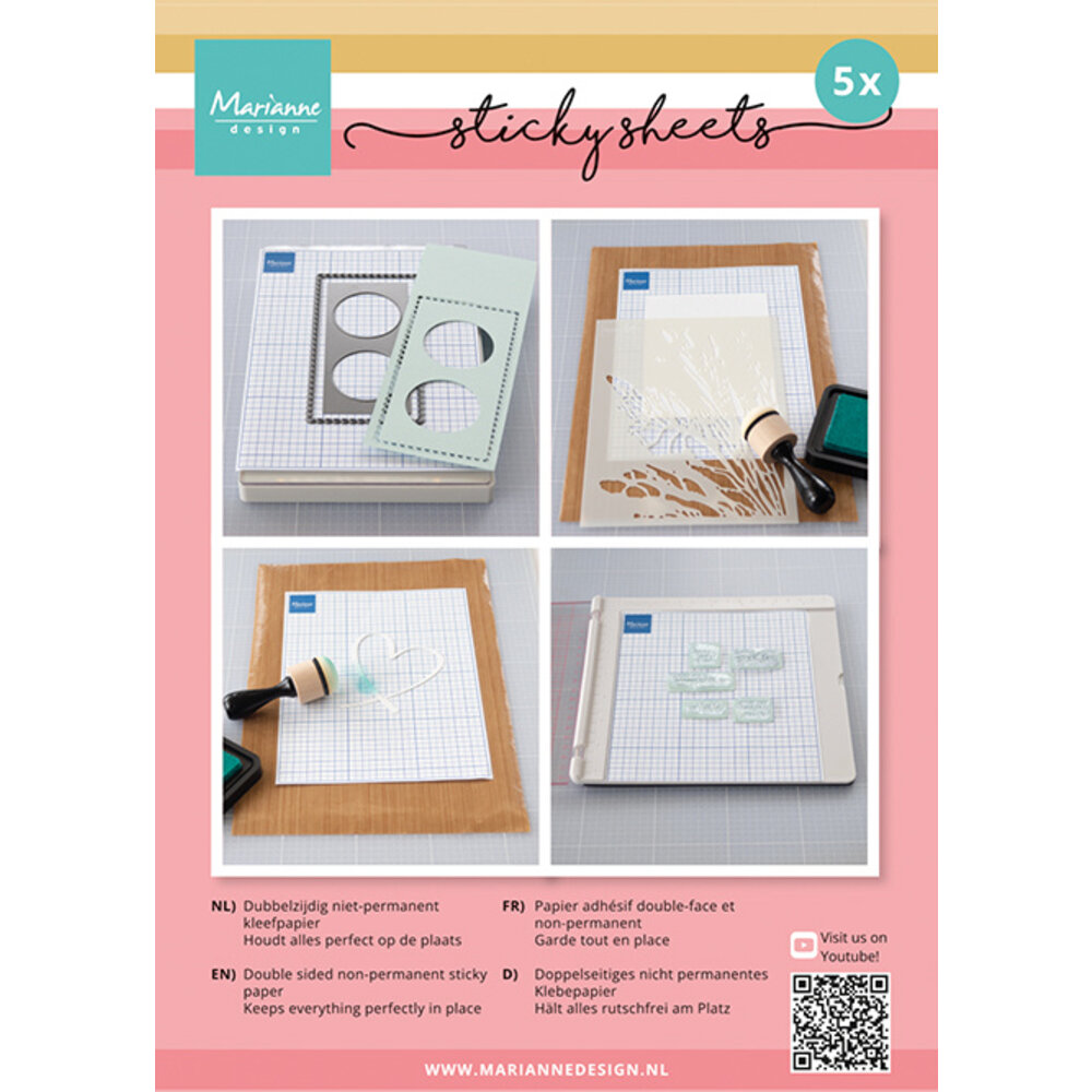 Sticky Sheets A5 (5pcs) (LR0048) - Craftlines B.V.