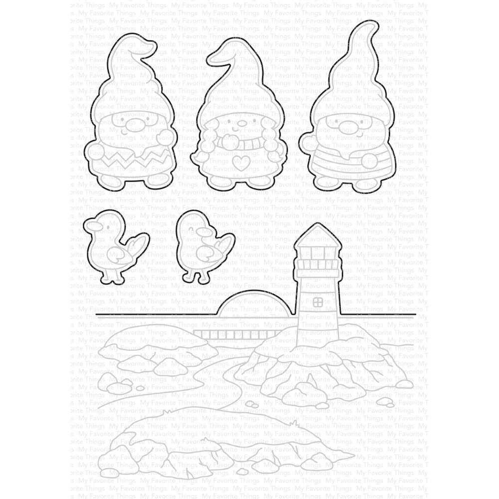Lighthouse Gnomes Die-Namics (MFT-2611) - Craftlines B.V.