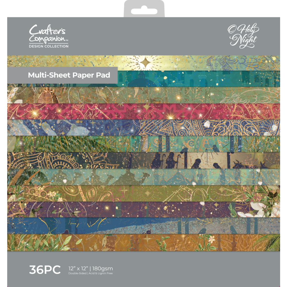 O' Holy Night 12x12 Inch Paper Pad (OHN-PAD12) - Craftlines B.V.