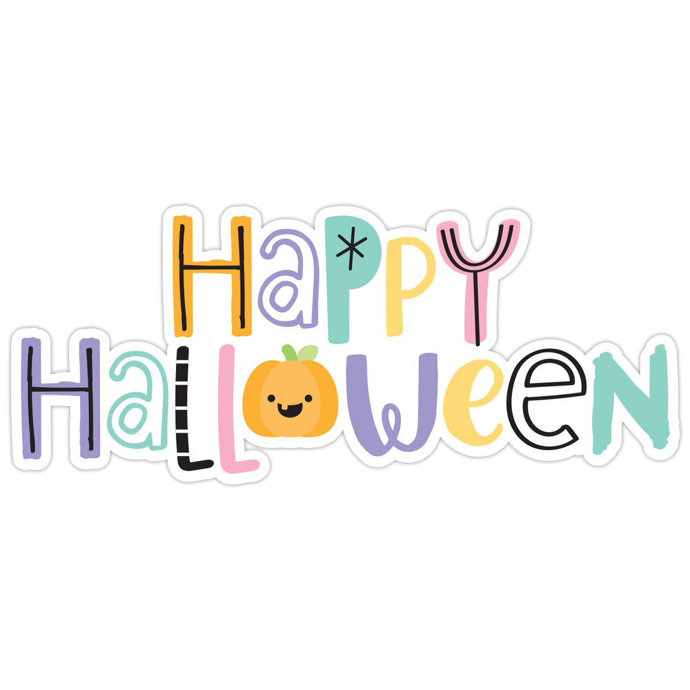 Happy Halloween Sticker Doodle (8250) - Craftlines B.V.
