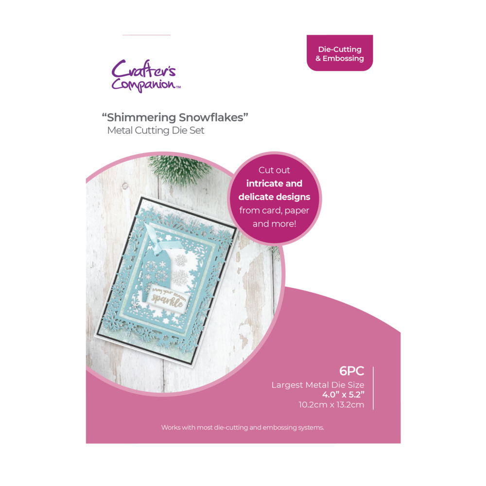Christmas Nesting Cutting & Embossing Die Shimmering Snowflakes (CC-DC ...