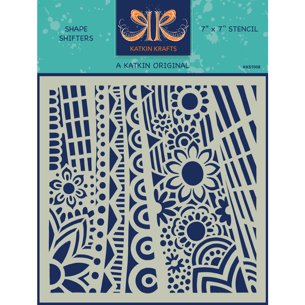 Shape Shifters 7x7 Inch Stencil (KKST008) - Craftlines B.V.