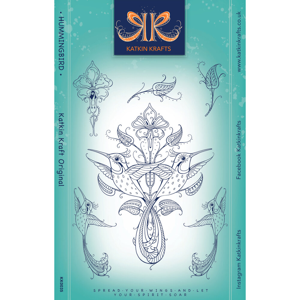 Hummingbird A5 Clear Stamp Set (KK0035) - Craftlines B.V.