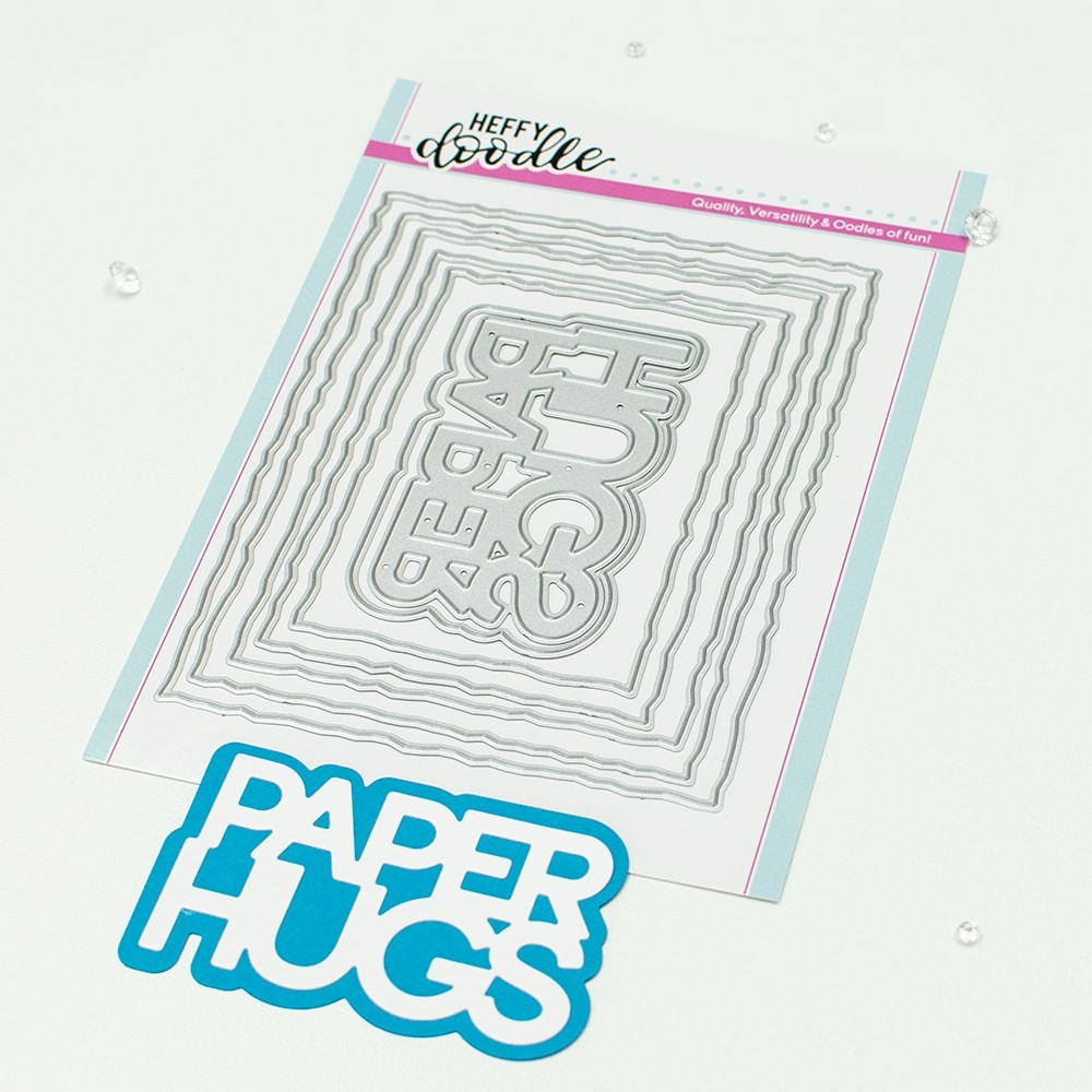 Deckled Paper Hugs Dies (HFD0547) - Craftlines B.V.