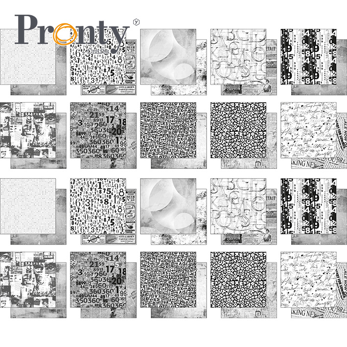 Numbers and Letters 21x21cm Deco Paper (20pcs) (471.201.009 ...
